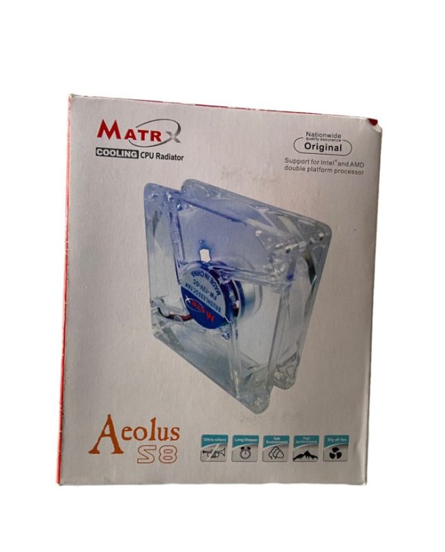 Fan CPU / Kipas CPU Transparan Lampu LED 8cm – Ajc Computer